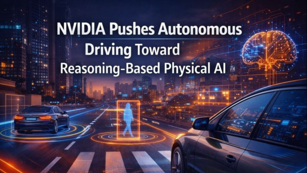 NVIDIA Pushes Autonomous Driving Toward Reasoning-Based AI