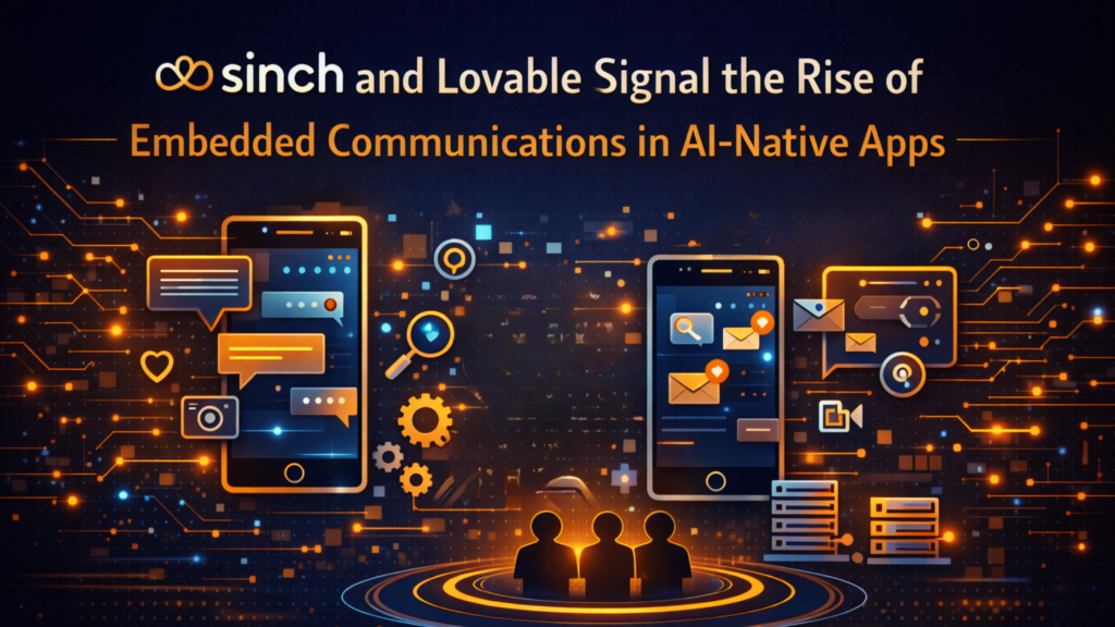 Sinch and Lovable Embed Communications in AI Apps